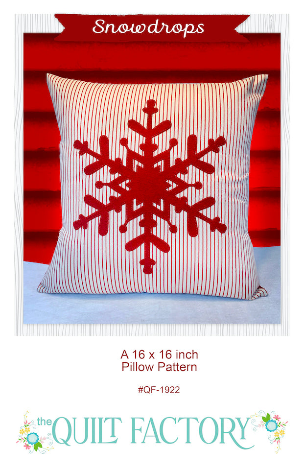 Downloadable Snowdrops Pillow Pattern – The Quilt Factory