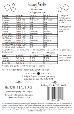 Downloadable Falling Blocks Quilt Pattern – The Quilt Factory