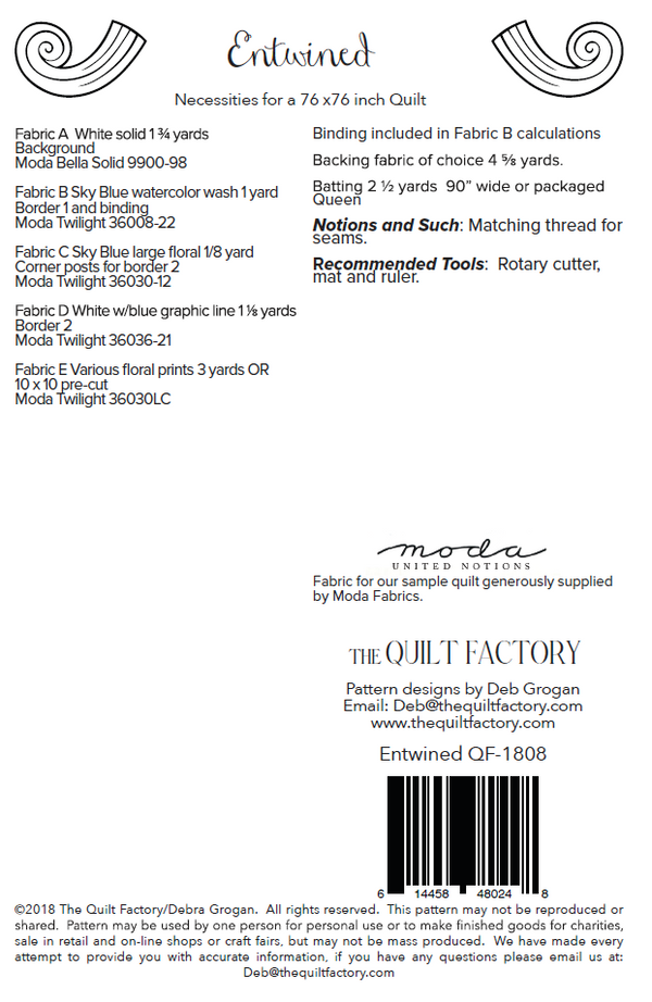 Downloadable Entwined Quilt Pattern – The Quilt Factory