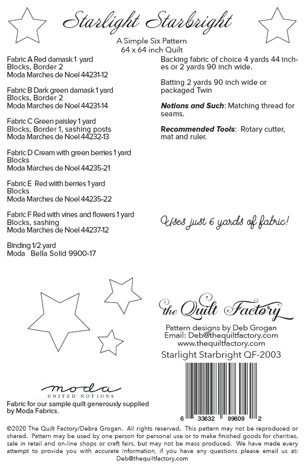 Downloadable Starlight Starbright Quilt Pattern – The Quilt Factory