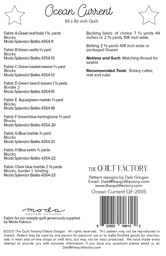 Downloadable Ocean Current Quilt Pattern – The Quilt Factory